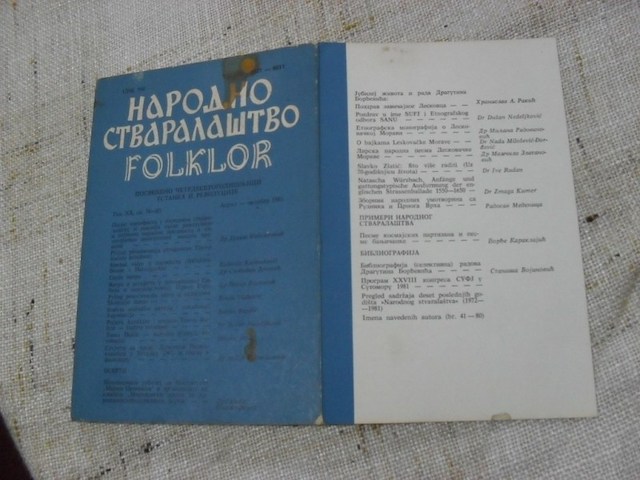 Narodno stvaralaštvo Folklor sveska78-80/1981