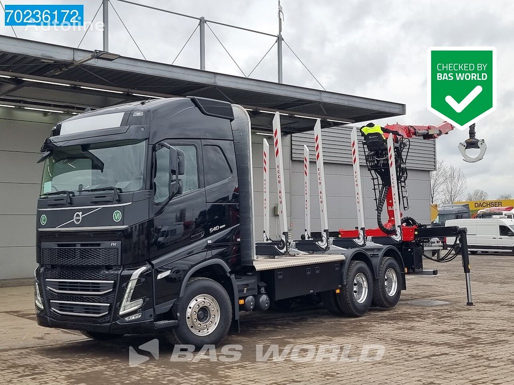 Novi Volvo FH 540 6X4 NEW! Palfinger Epsilon Q150Z96 VEB+ Euro 6 kamion za prevoz drva