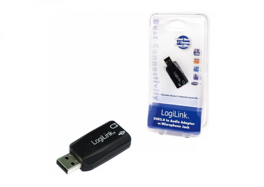 Zvučna kartica MMS USB 2.0 LogiLink Audiadapter 3D effect