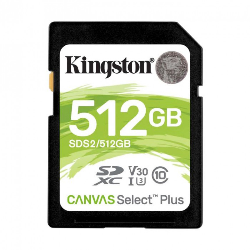 KINGSTON SD mem.kart.512GB Kingston Select Plus klasa10