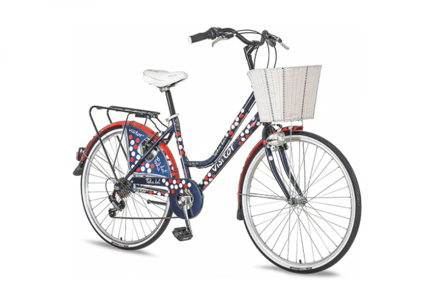 Visitor polka dot fashion bicikla plavo crvena-fam263s6 (ven~1260137)