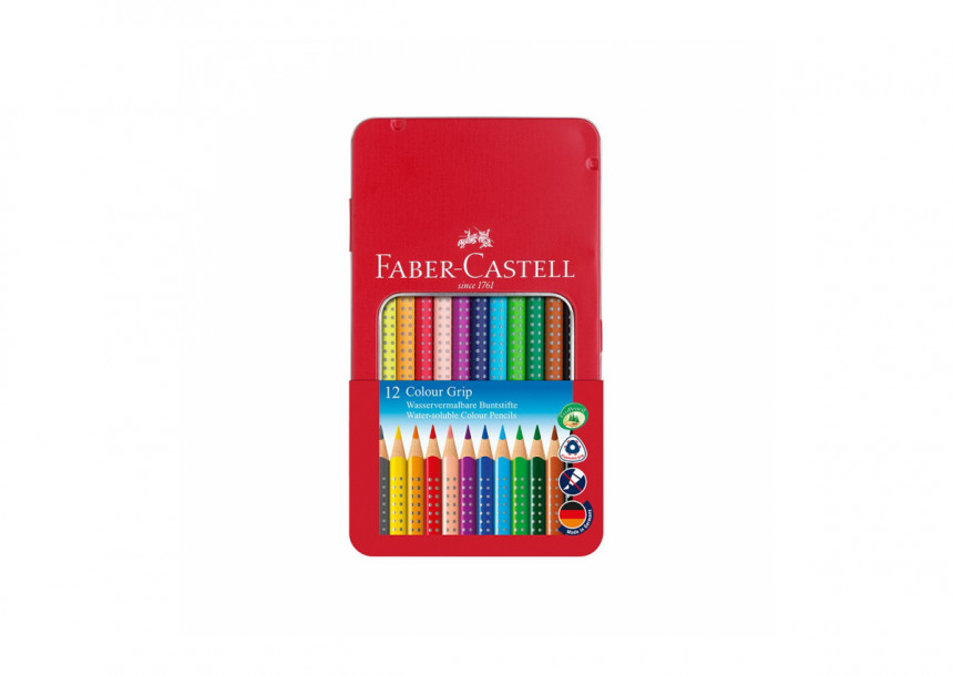 Drvene bojice Faber Castell GRIP metal 1/12 12590 (112413)