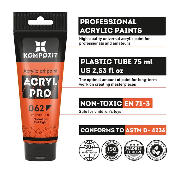 Akrilna boja ACRIL PRO ART Composite 75 ml | različite nijanse