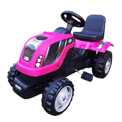 Traktor na pedale MMX roze
