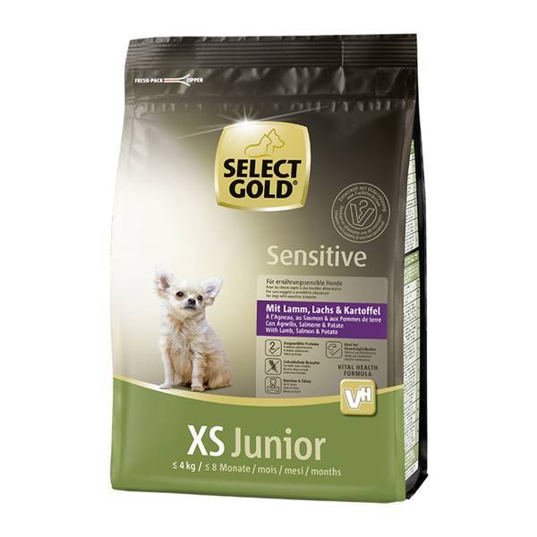 Select Gold Dog Sensitive XS Junior jagnjetina,losos&krompir - 1 kg