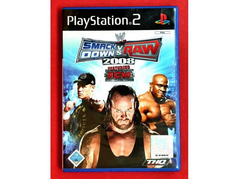 WWE Smack down vs RAW 2008 / PS2 Originalna Igra