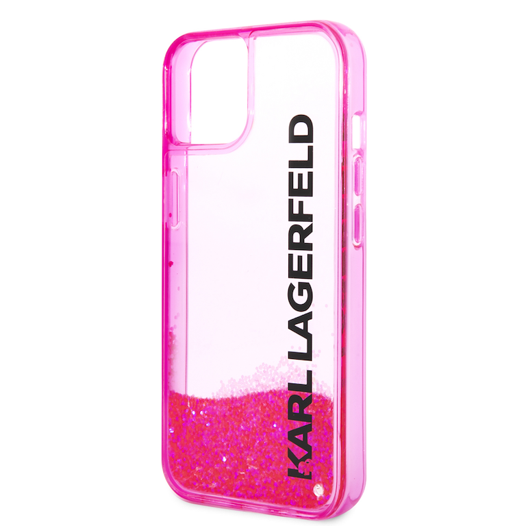 Torbica Karl Lagerfeld Hc Liquid Glitter Elong za iPhone 11 6.1 pink ( KLHCN61LCKVF)