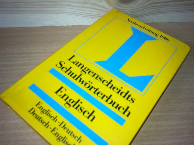 Langenscheidts Schulworterbuch Englisch Englisch - Deut