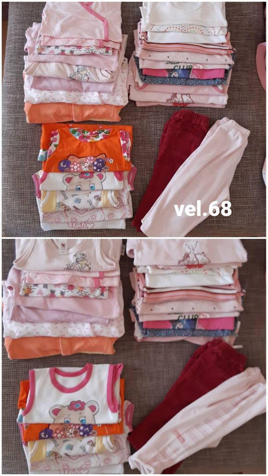 Komplet: Majica, Suknja, Haljina, 68-74