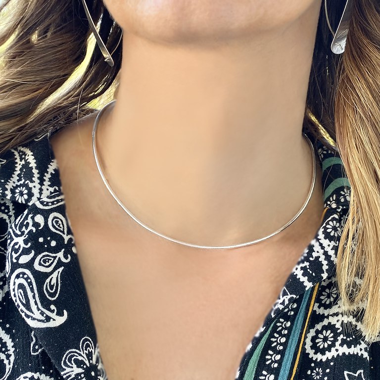 Srebrna ogrlica „Mona“ L152