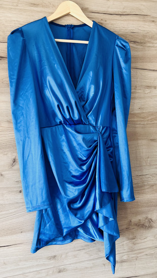 Svečana kraljevsko plava mini haljina