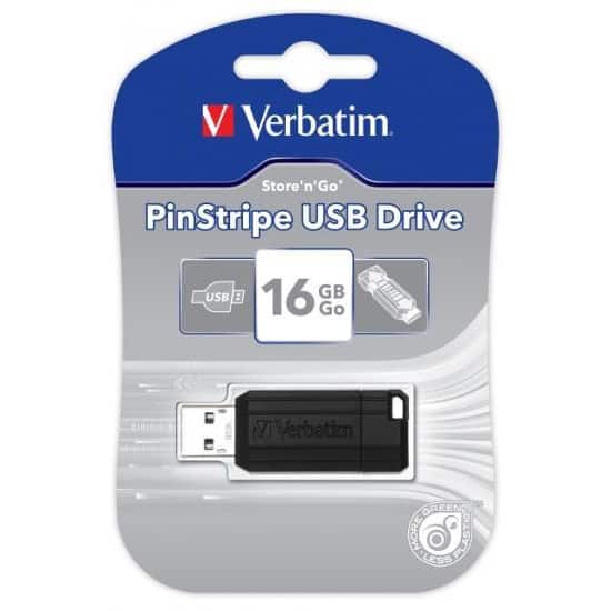 Verbatim Pinst. USB 16GB Blac (49063)