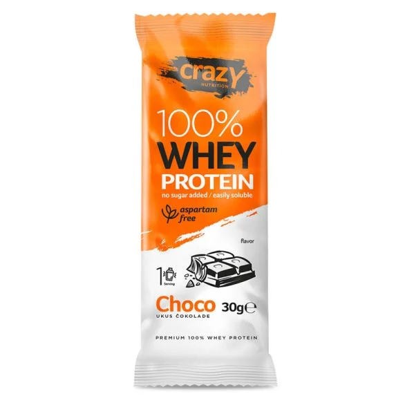 Crazy nutrition Whey protein čokolada 30g