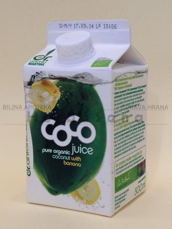 Coco juice – Kokosov djus sa ukusom banane i limuna 500 ml