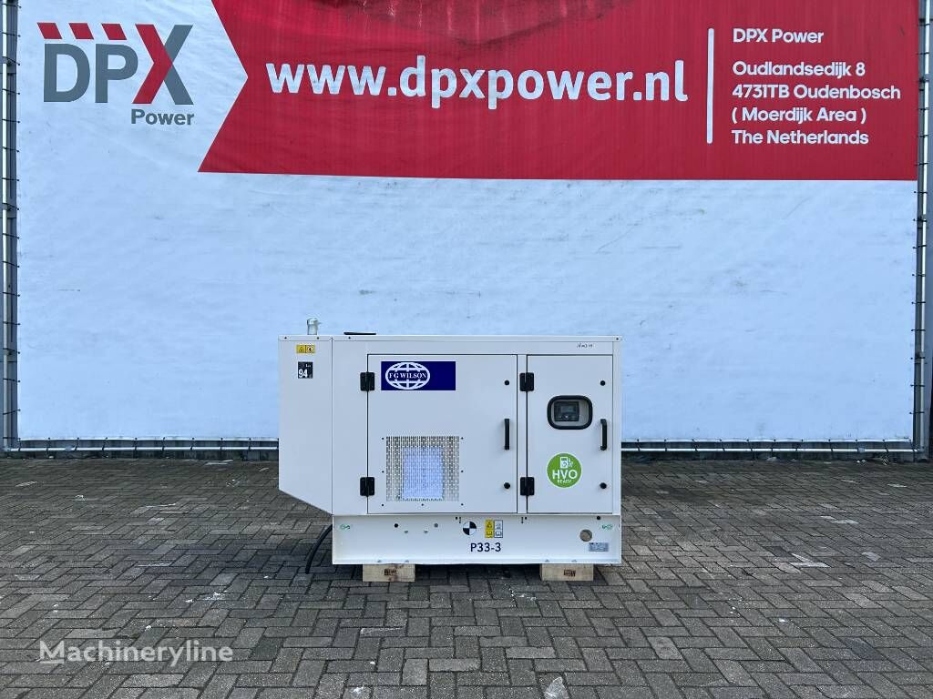 Novi FG Wilson P33-3 - Perkins - 33 kVA Genset - DPX-16003 diesel generator