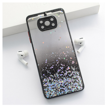 Maska Frame Glitter za Xiaomi Poco X3/ X3 NFC crna