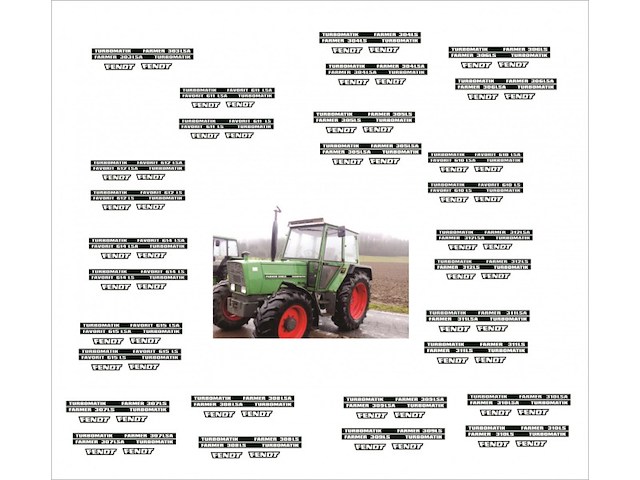 FENDT - Nalepnice za traktor