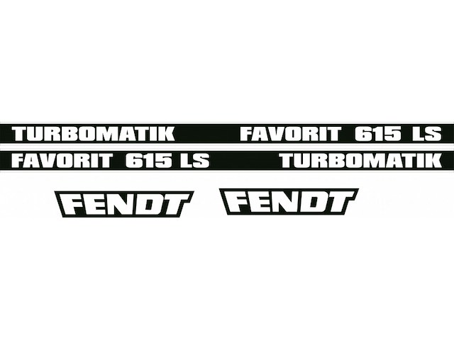 FENDT 615LS - Nalepnice za traktor