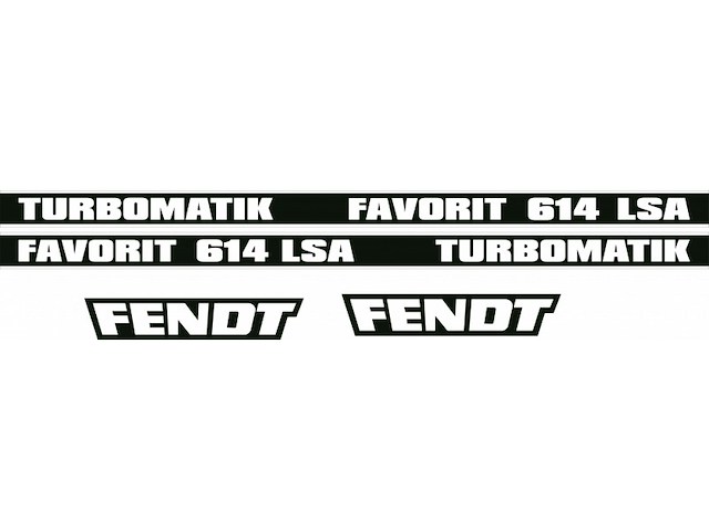 FENDT 614LSA - Nalepnice za traktor