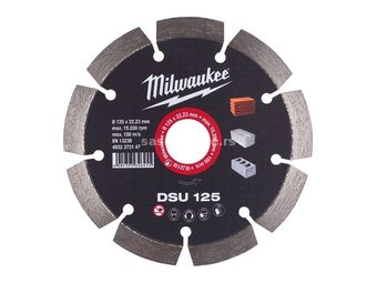 MILWAUKEE dijamantski rezni disk za šlicerice DSU125