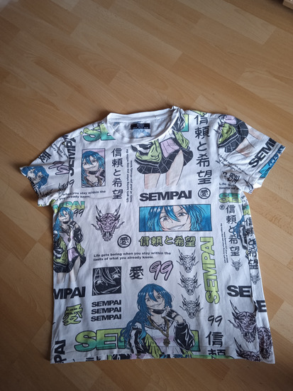 anime graphic print tee