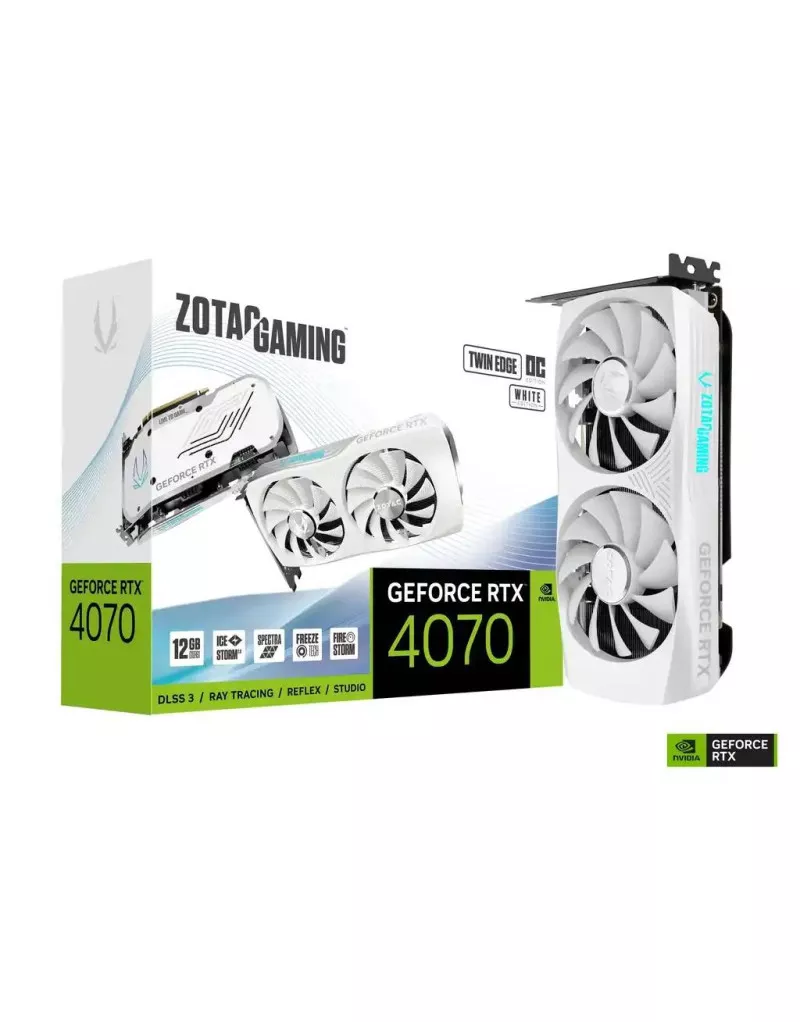Grafička karta Zotac GAMING GeForce RTX 4070 Twin Edge OC White Edition 12GB...