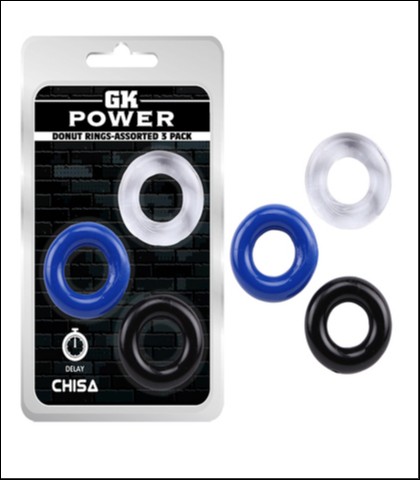 Set od 3 prstena donut rings assorted 3 pack