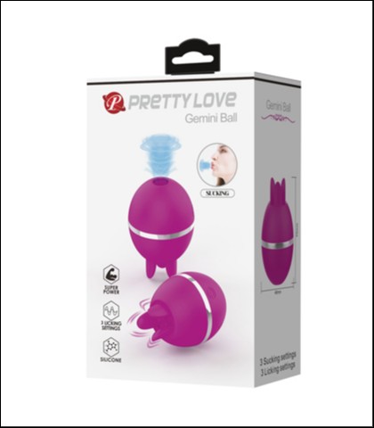 Stimulator klitorisa gemini ball
