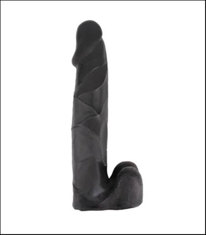 Veliki crni dildo - 36cm - invaders whopper