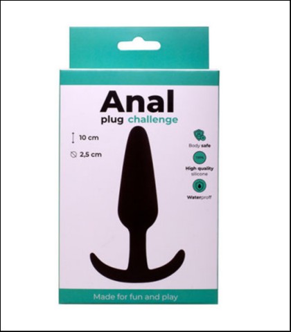 Srednji silikonski analni plug