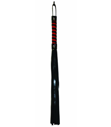 Red and black flogger