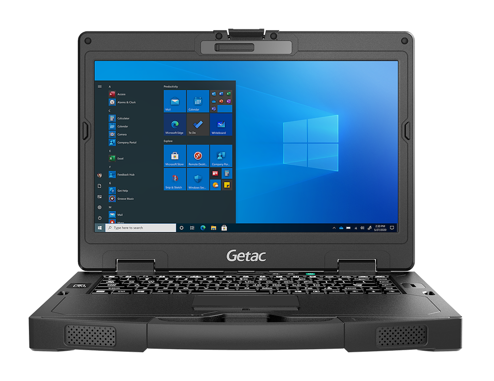 GETAC S410G4 perf TAA i7-1165G7, Dual Battery (74.5Wh x 2), W 10 Pro x64 64GB RAM TAA No mic, 512GB PCIe SSD (SR (HD LCD uchscreen Stylus)