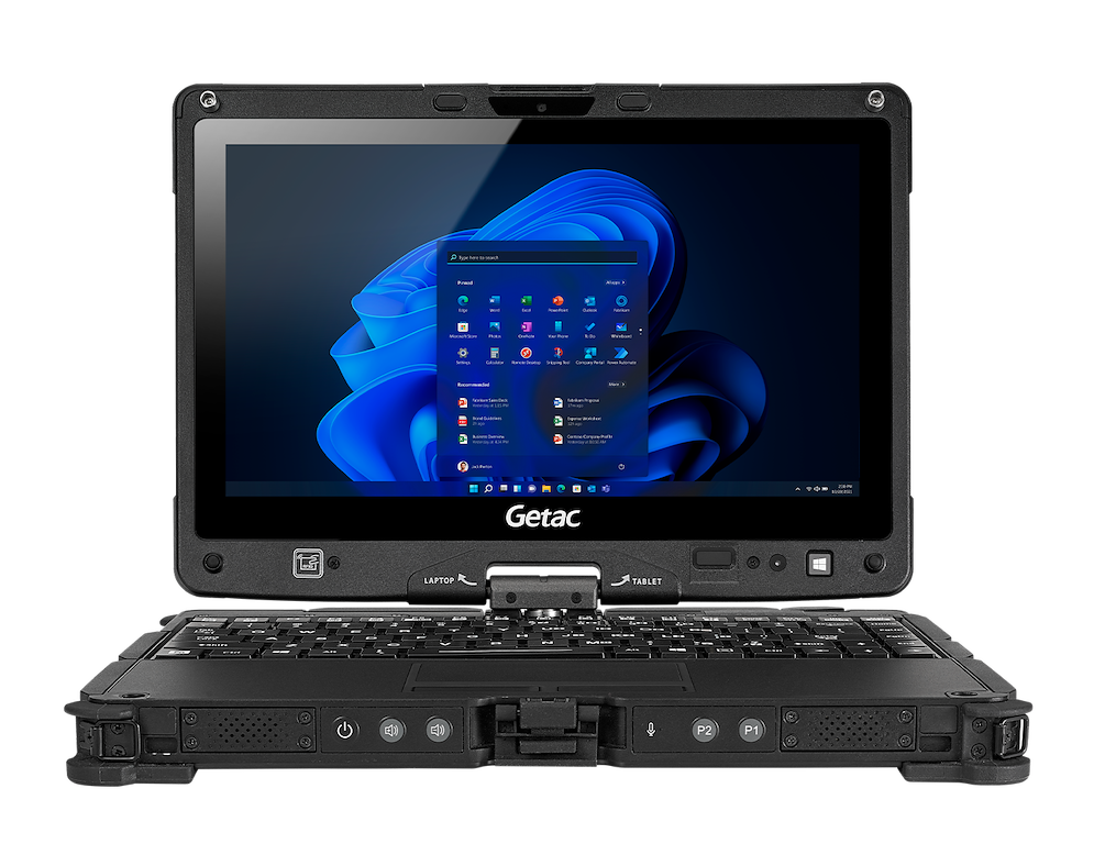 Getac V110 G6 TAA-i7-10510U, Webcam, Win10Pro x64 w/16GB RAM, 512GB SSD SR(FHD LCD+Tchscreen stylus), WIFI BT GPS+4G LTE, BCrdr HF RFID+Rear Camera, Dual batteries