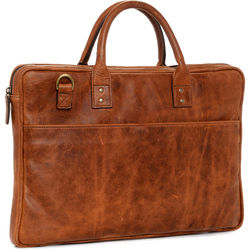 ONA The Leather Kingston 15" Laptop Briefcase (Antique Cognac)