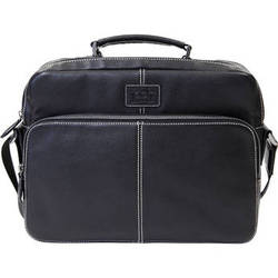 Jill-E Designs JACK Jeremy Leather Bag for 13" Laptops (Black)