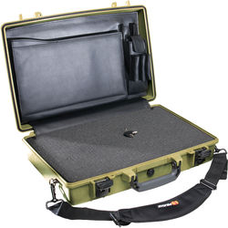 Pelican 1490CC2 Computer Case with Lid Organizer and Foam (Olive Drab Green)