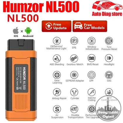 Humzor NEXZSCAN NL500 Bluetooth OBD2 Auto Dijagnostika