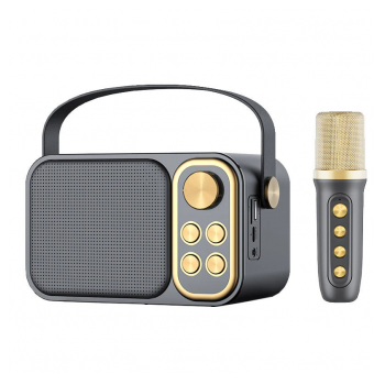 Bluetooth zvucnik karaoke set sa mikrofonom YS-103 crni