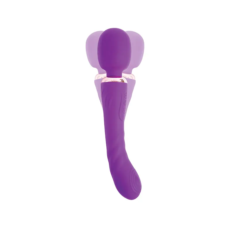 Fantasy Toys Pontus Dupli vibrator, 24cm, 12 režima vibracije, Ljubičasti