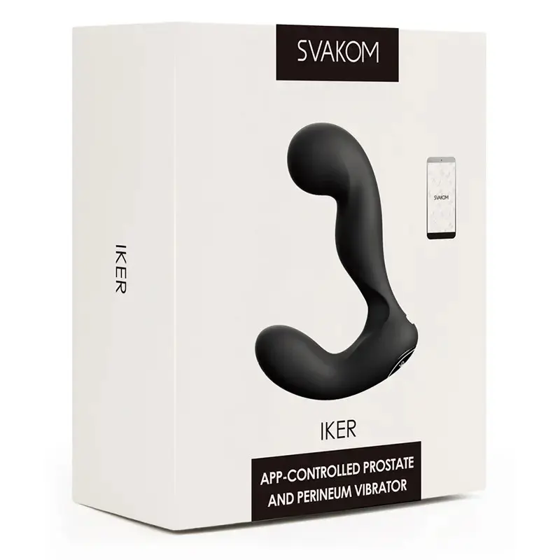 SVAKOM Iker Analni vibrator, 13.5cm, Crni