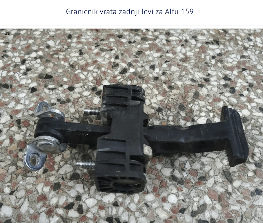 Granicnik vrata zadnji levi za Alfu 159