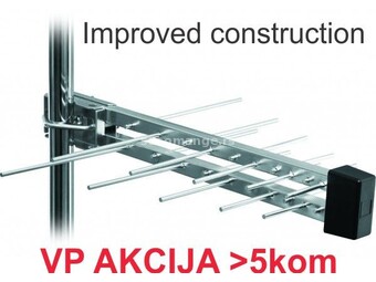 GMB-20E **Gembird Antena Loga UHF sa RF-Konektorom 20elemenata duz.39cm dobit 6dB aluminium(509)