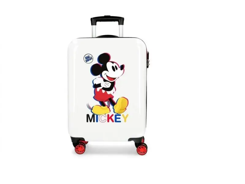 DISNEY Mickey ABS kofer 55 cm, Belo-crveni