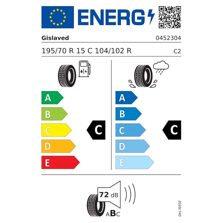 GISLAVED 195/70X15C 104/102R COM*SPEED 2 8PR