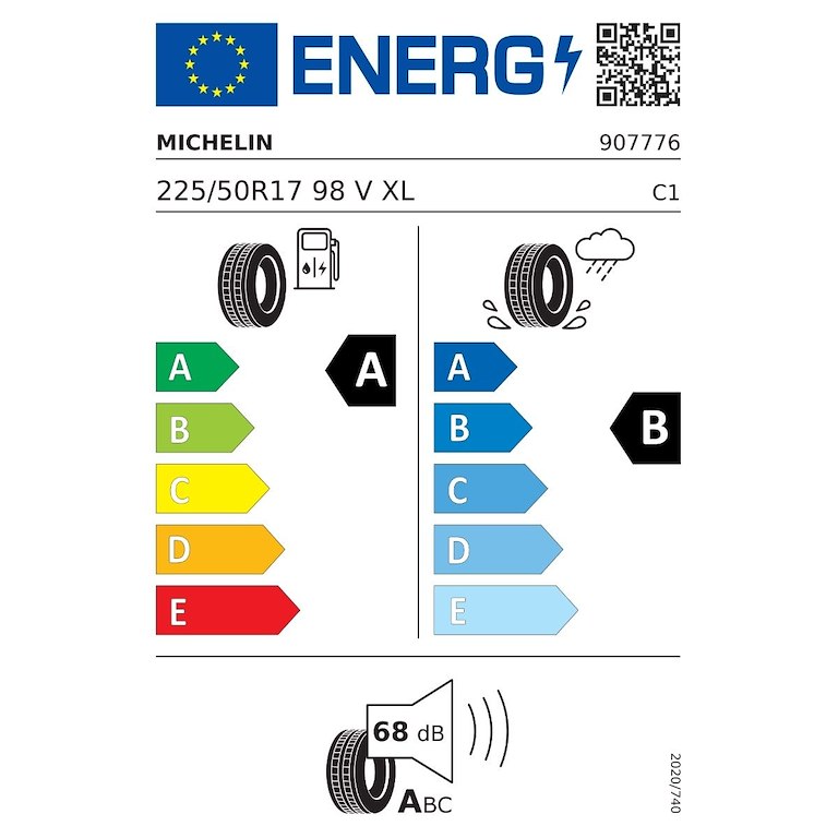 MICH 225/50X17 98V TL PRIMACY 4 CA68