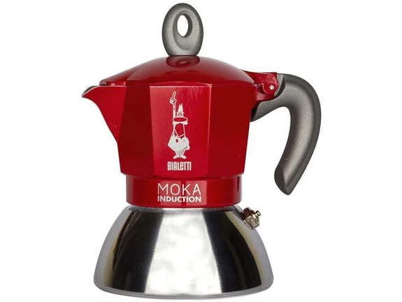Bialetti Moka pot new induction 6 cup crvena