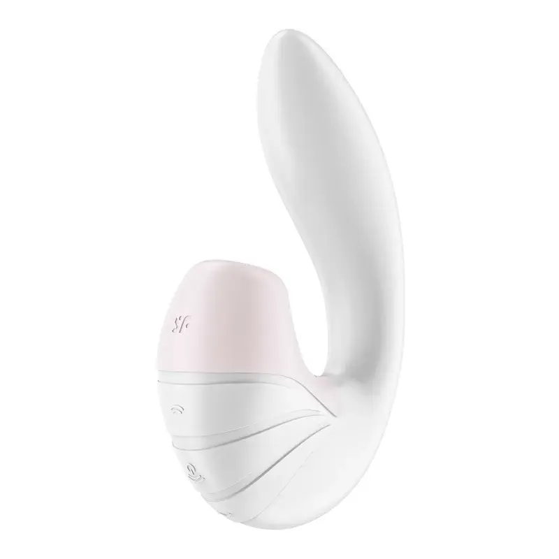 Satisfyer Supernova Vibrator, Dvostruki, Silikonski, 17cm, Beli