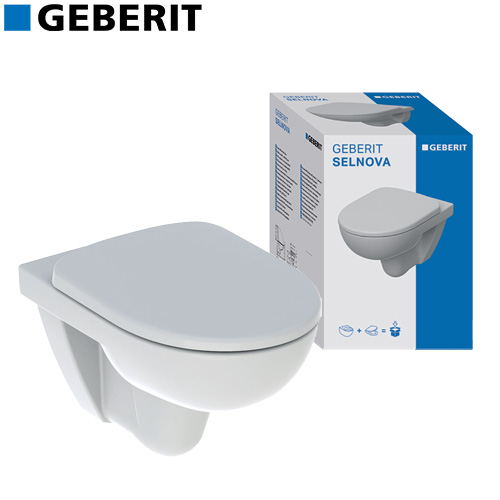 GEBERIT SELNOVA SET WC ŠOLJA I WC DASKA RIMFREE 501.752.00.1