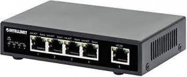 Intellinet Switch 5-Port Neupravljiv Gigabit Ethernet PoE+