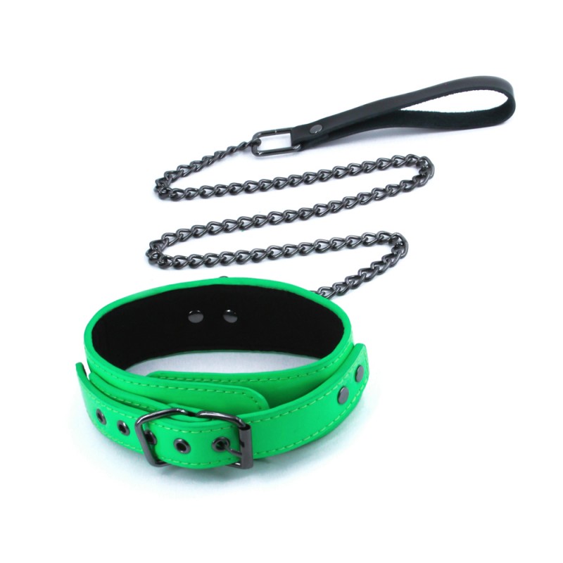 Electra - Collar & Leash - Green NSTOYS0952